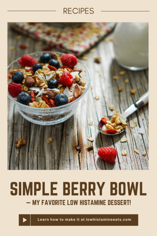 Creamy Coconut Berry Bowl (5 Minute Recipe) | Low Histamine Eats