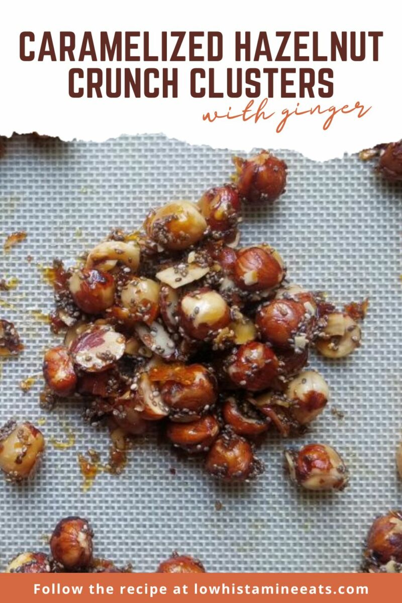 Caramelized Hazelnut Crunch Clusters With Ginger