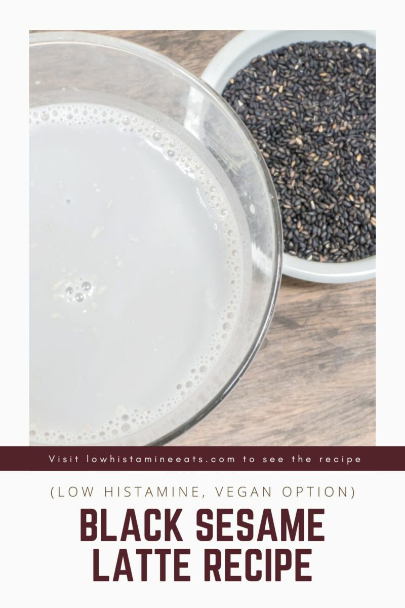 Black Sesame Latte Recipe (Low Histamine, Vegan Option)