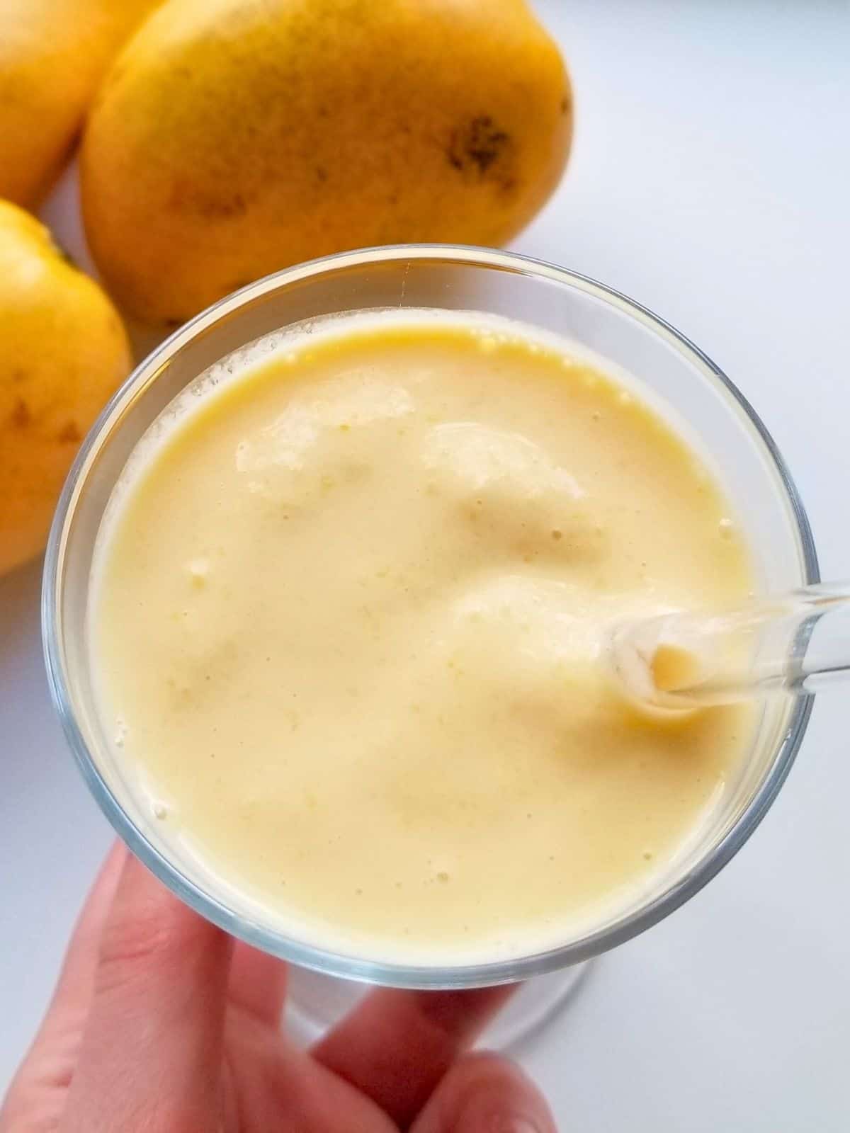 Creamy Mango Smoothie (Vegan, No Added Sugar)