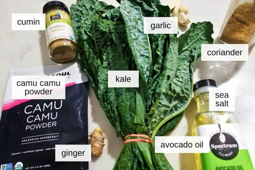 Crispy Garlic Ginger Kale (One Pan Recipe) | Low Histamine Eats