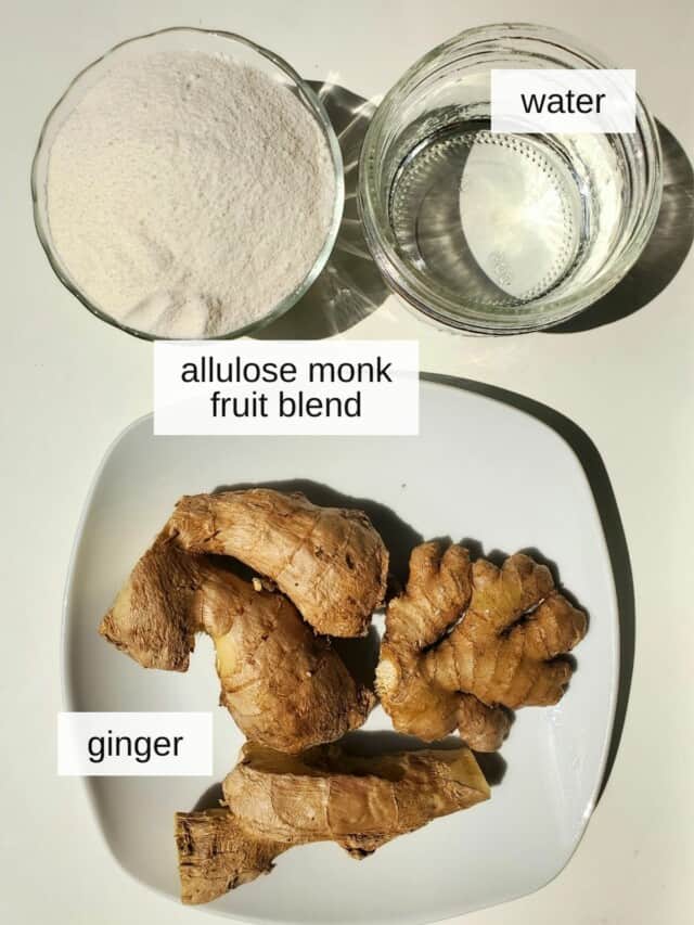Easy Ginger Simple Syrup (Sugar-Free Option) | Low Histamine Eats