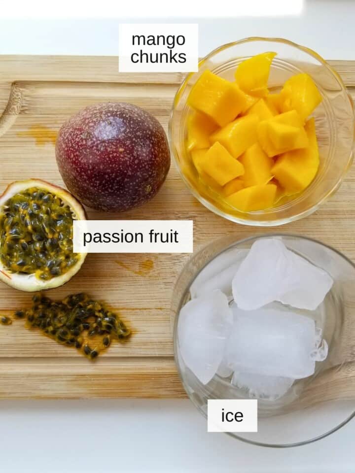 Easy Mango Passion Fruit Mocktail (Fresh or Frozen) | Low Histamine Eats