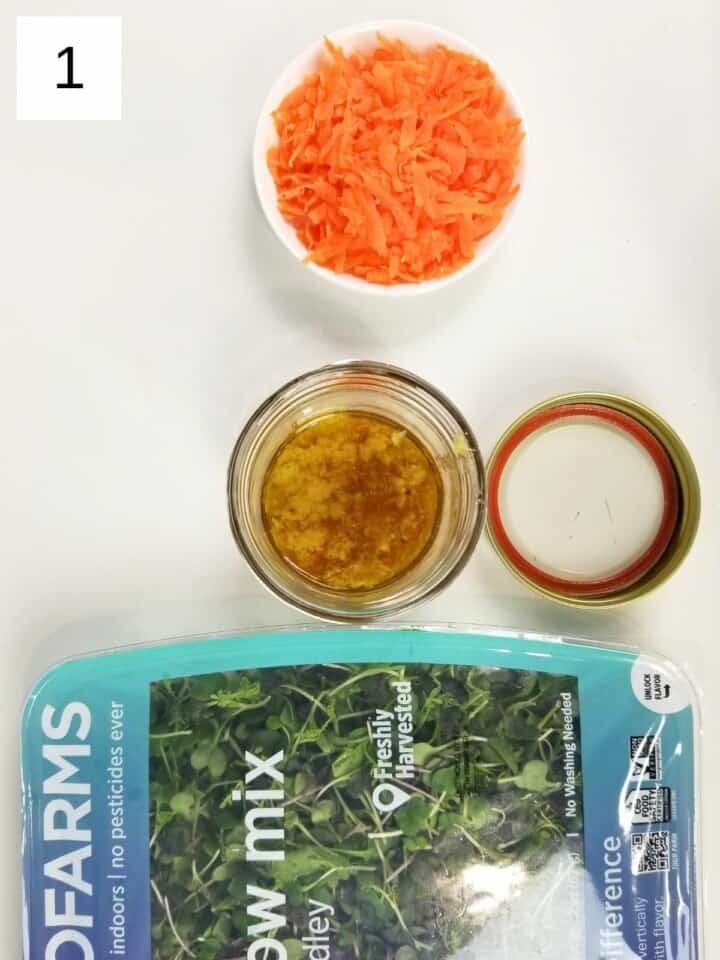 Easy Microgreen Salad With Fresh Ginger Dressing | Low Histamine Eats