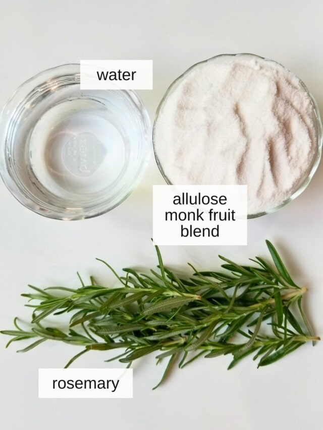 Easy Rosemary Simple Syrup (Sugar-Free Option) | Low Histamine Eats