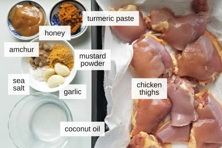 Baked Honey Turmeric Chicken Thighs (Sheet Pan Recipe) | Low Histamine Eats